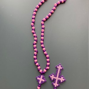 Cross Kandi Necklace - Etsy