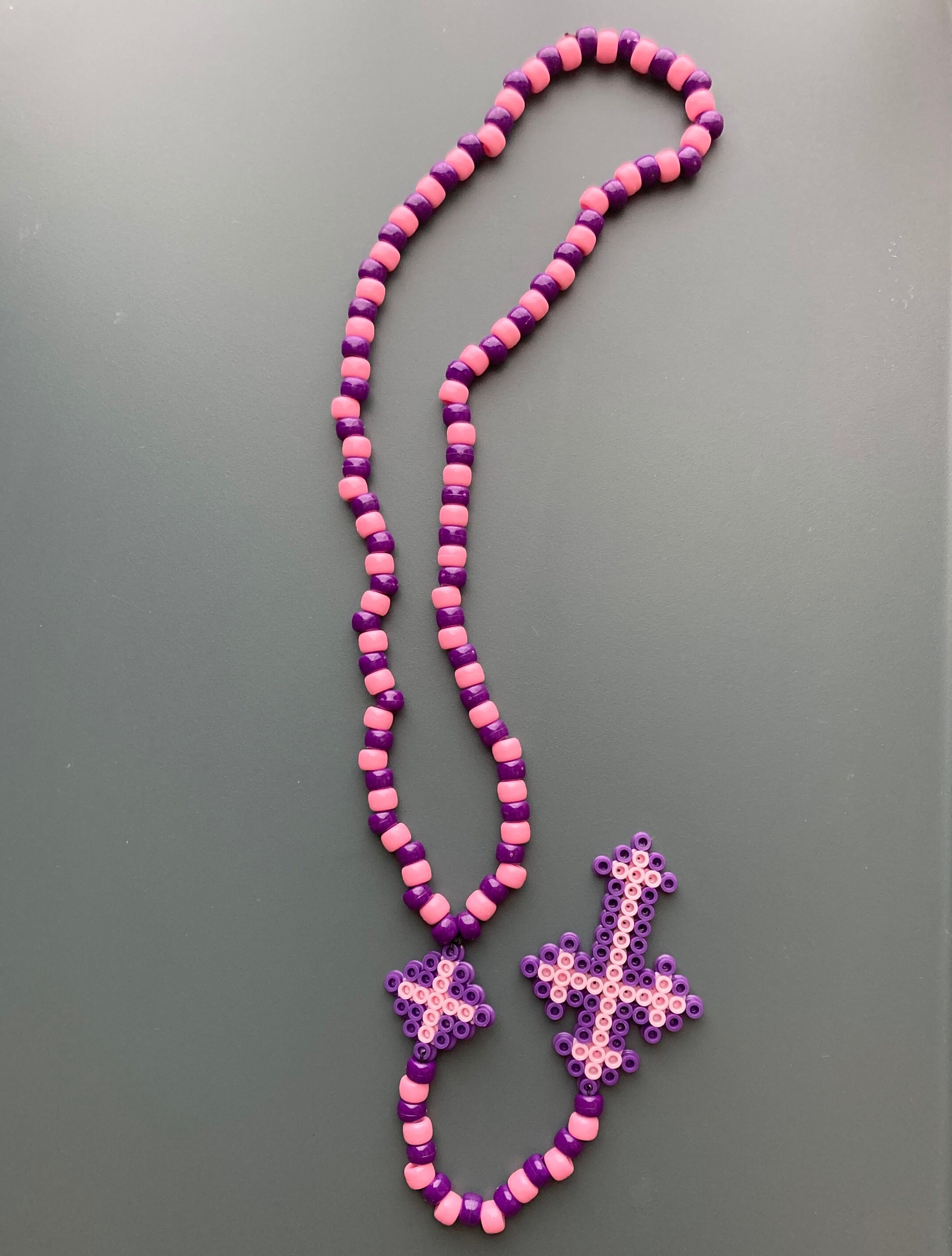 Cross Kandi Necklace - Etsy