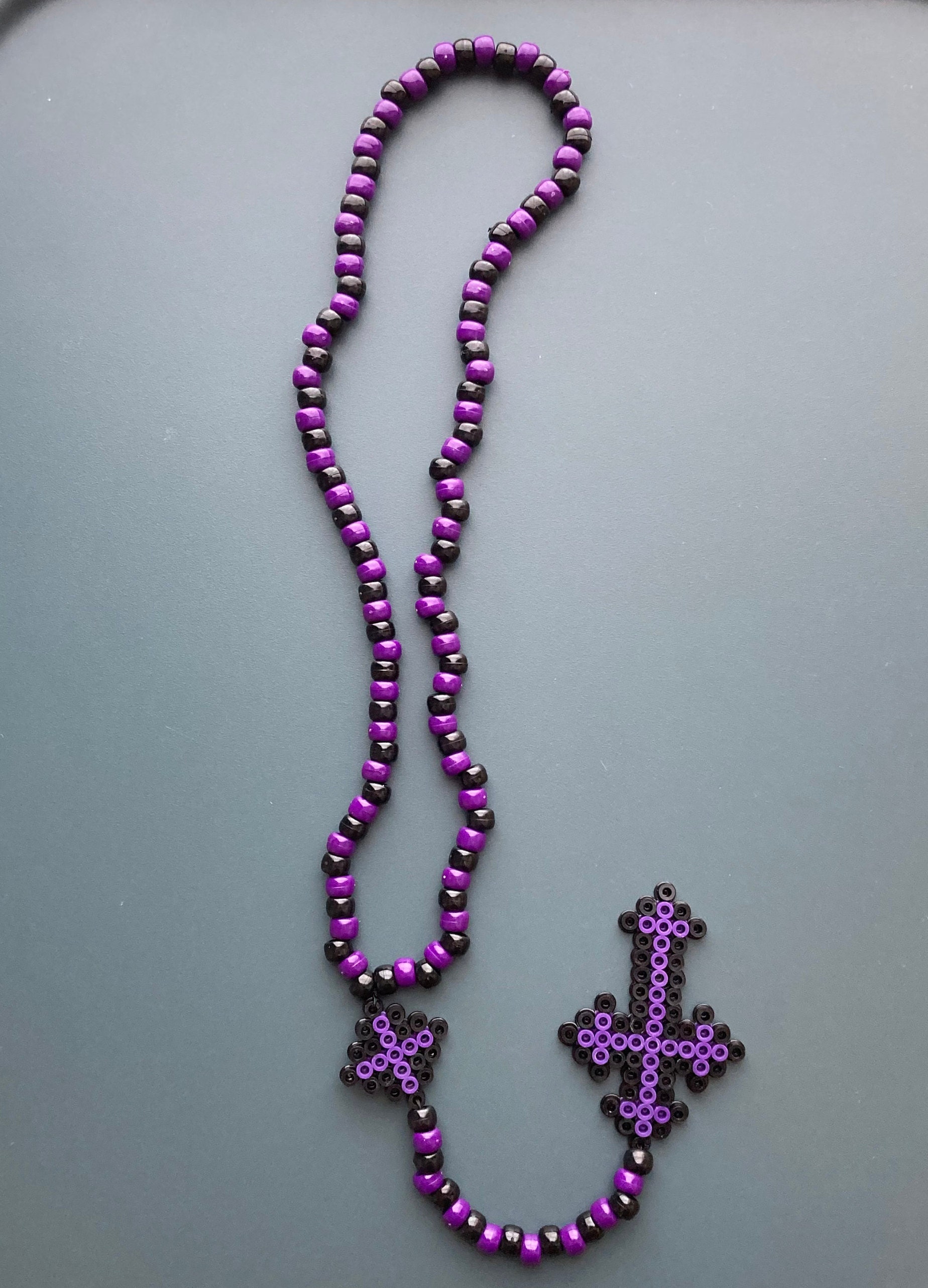 Cross Kandi Necklace - Etsy