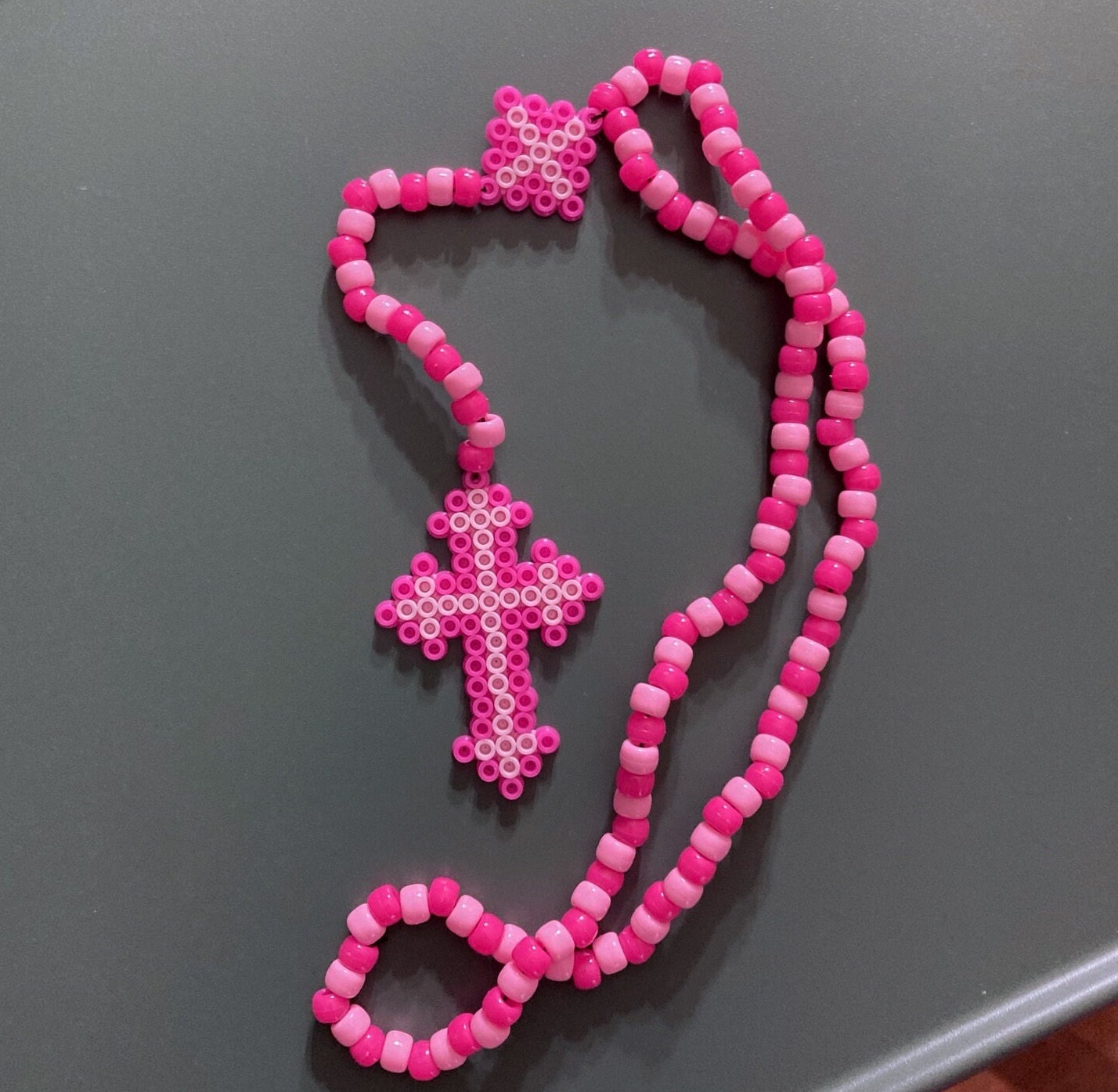 Cross Kandi Necklace - Etsy