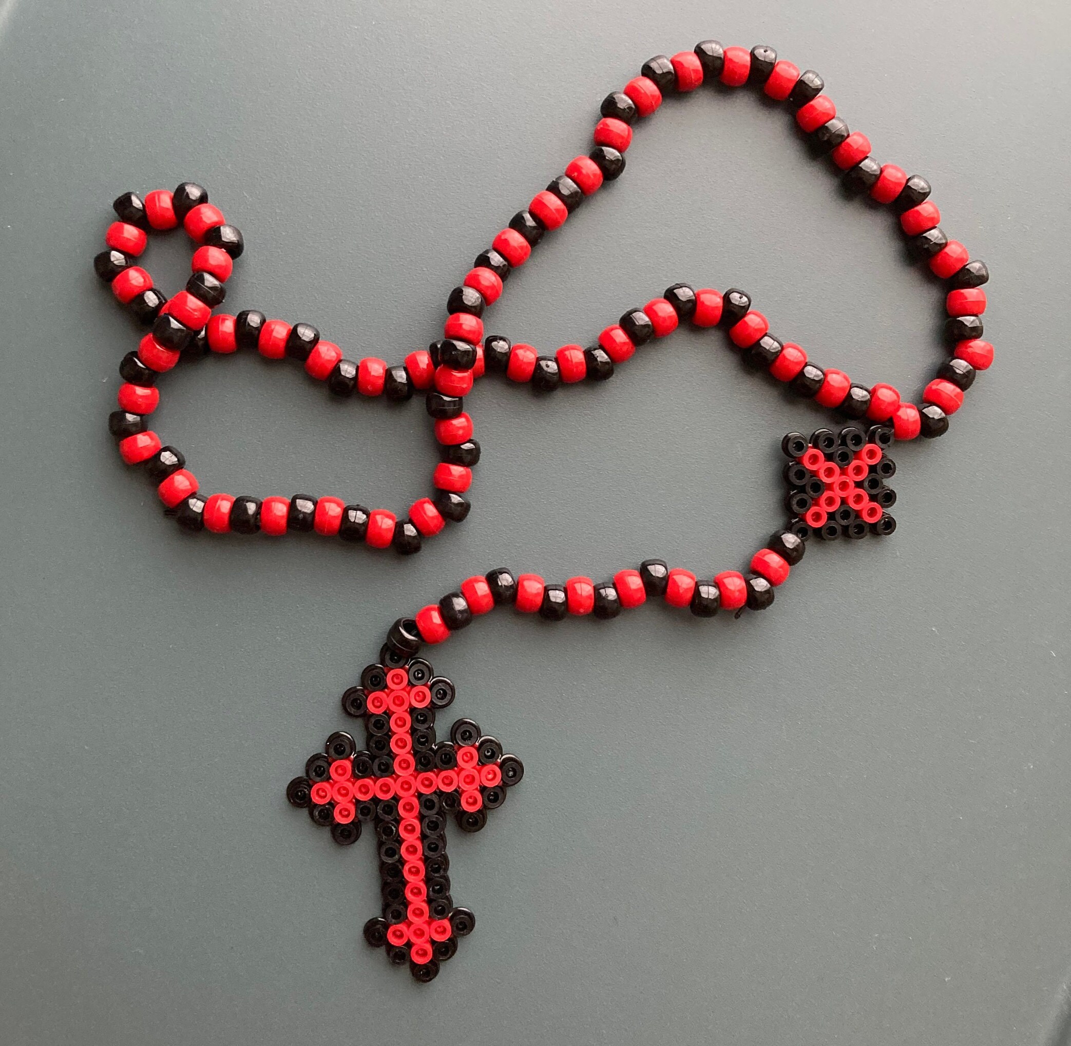 Cross Kandi Necklace - Etsy