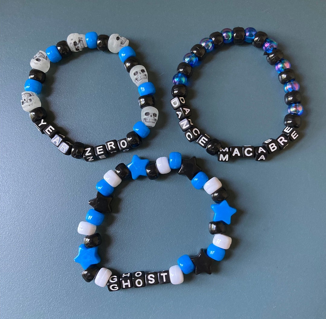 Ghost Bracelet Set | Black & Blue - Etsy