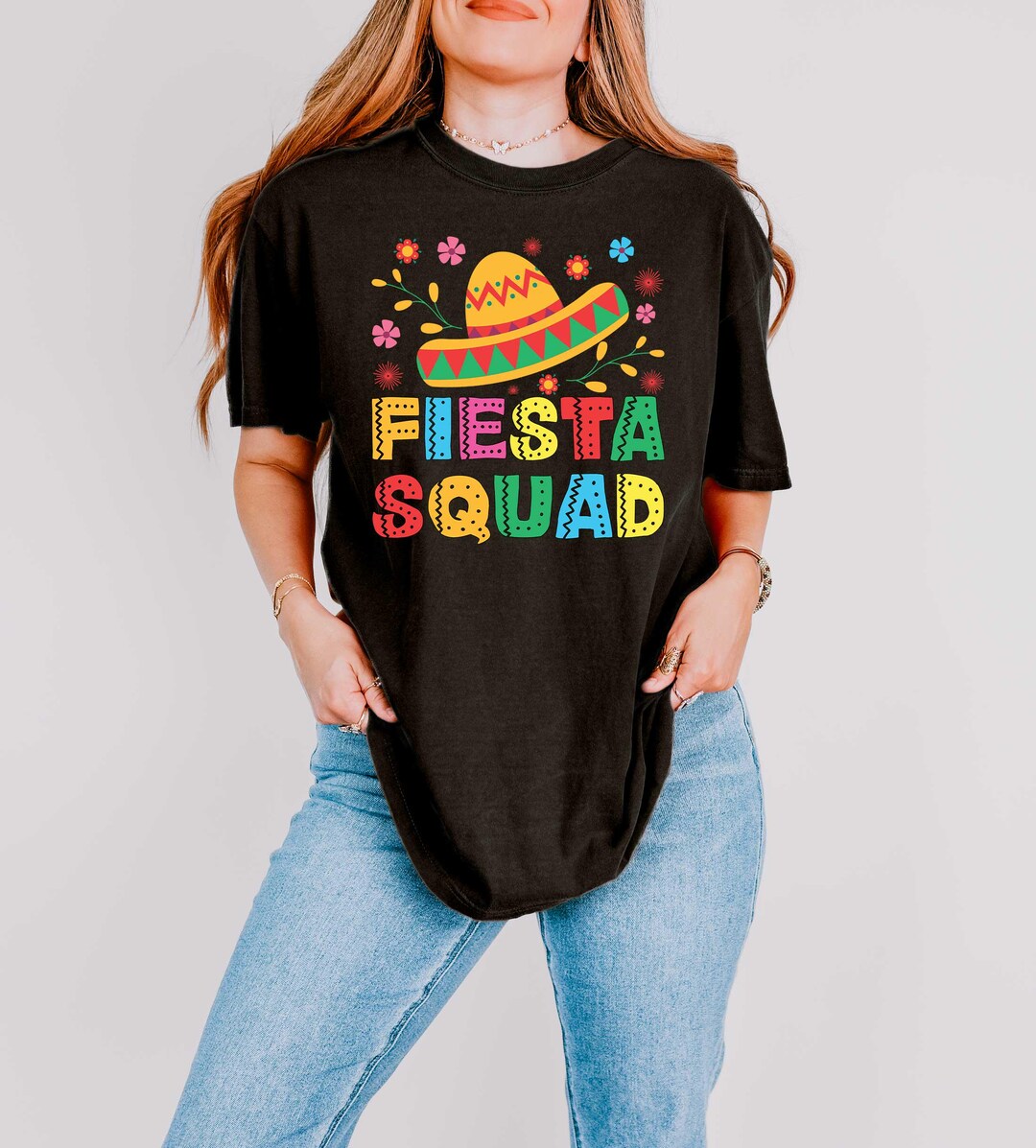 Retro Fiesta Squad Shirts, Mexican Fiesta Shirt, Cinco De Mayo Shirt ...