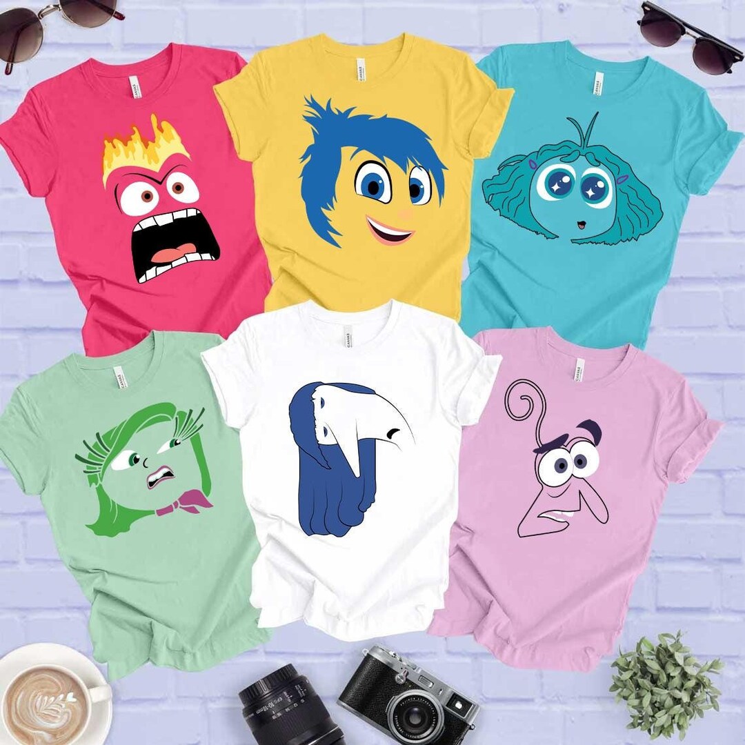 Inside Out Characters Shirts, Inside Out 2 Shirt, Inside Out Group ...