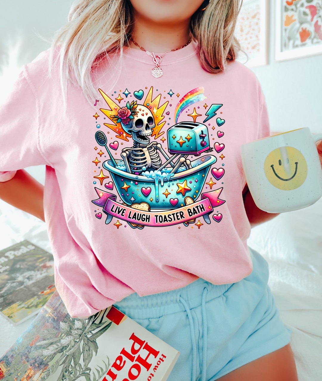Live, Laugh, Toaster Bath Shirt, Toasty Vibes T Shirt, Dark Humor ...