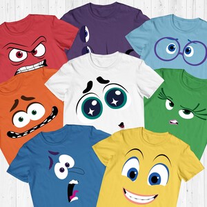 Inside Out Characters Costume, Inside Out 2 Shirt, Inside Out Group ...