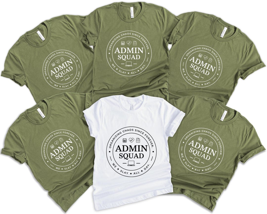 Admin Squad T Shirt, Gift for Admin, Admin Assistant Shirt, Office T ...