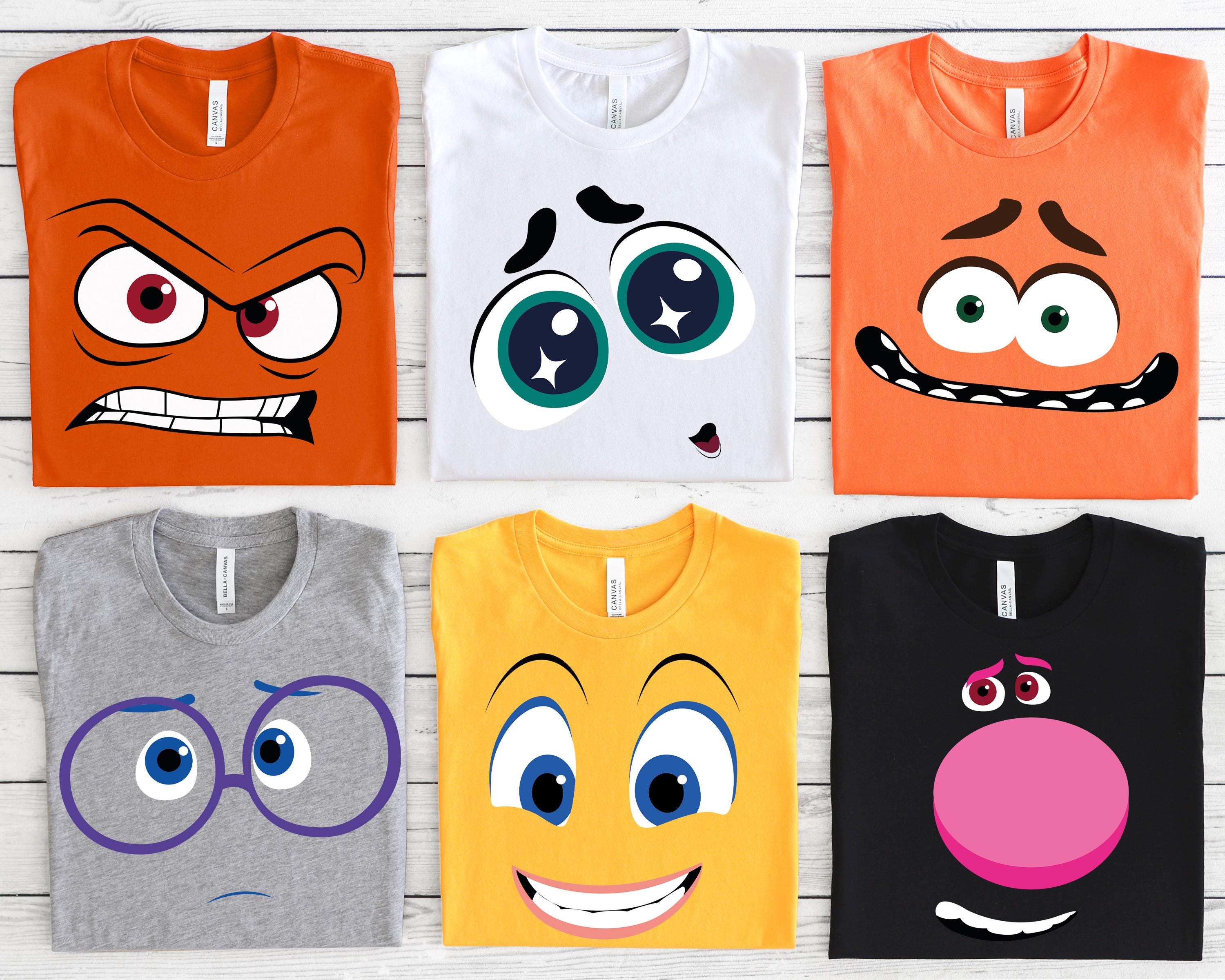 Inside Out Characters Costume, Inside Out 2 Shirt, Inside Out Group ...