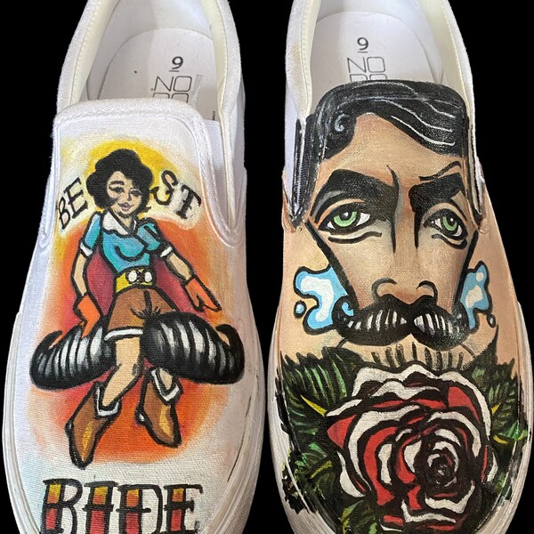 Mustache Shoes - Etsy