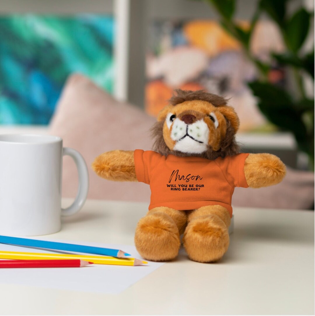 Ring Bearer Proposal Lion | Customized Ring Bearer Gift | Personalized ...