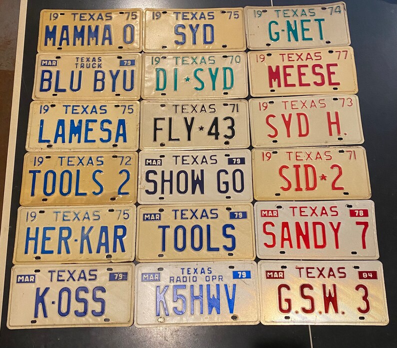 Vintage License Plates - Etsy