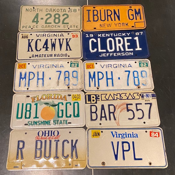 Real License Plates - Etsy