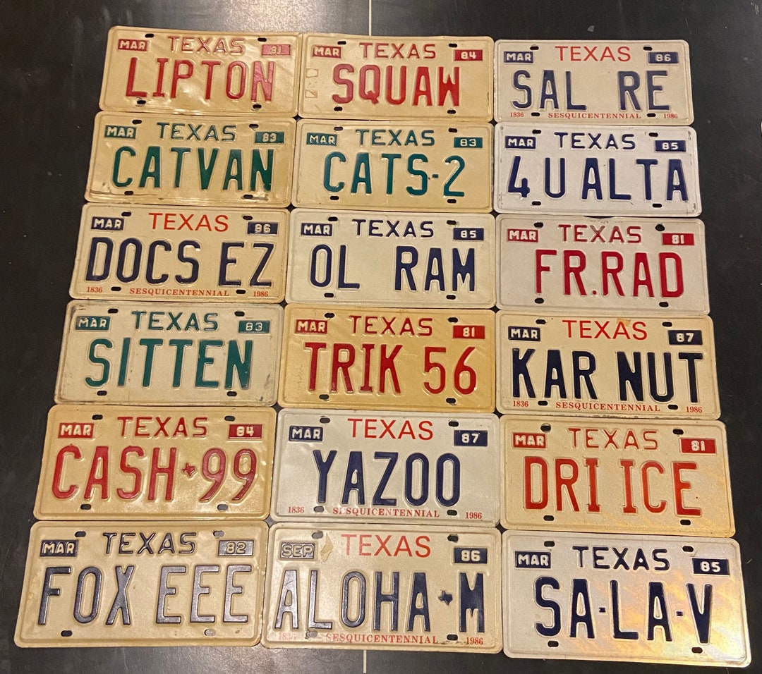 Vintage License Plates - Etsy