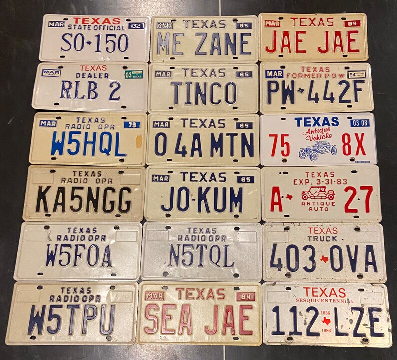 Vintage License Plates - Etsy
