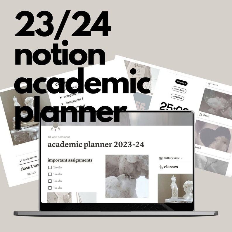 Notion Academic Planner - Etsy