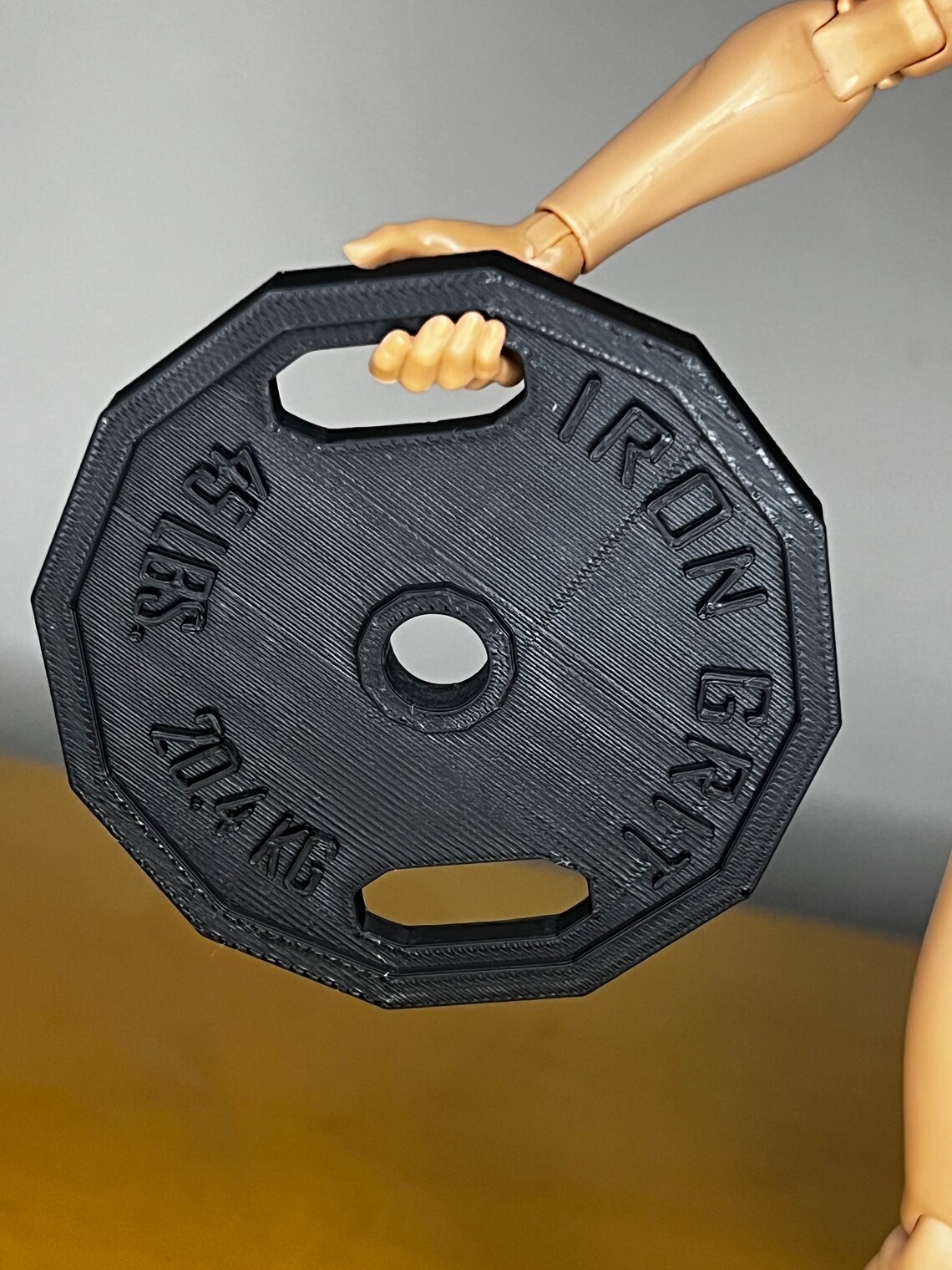 1:6 Scale Hex Bar 12-sided Weights 3d Printed Miniature - Etsy