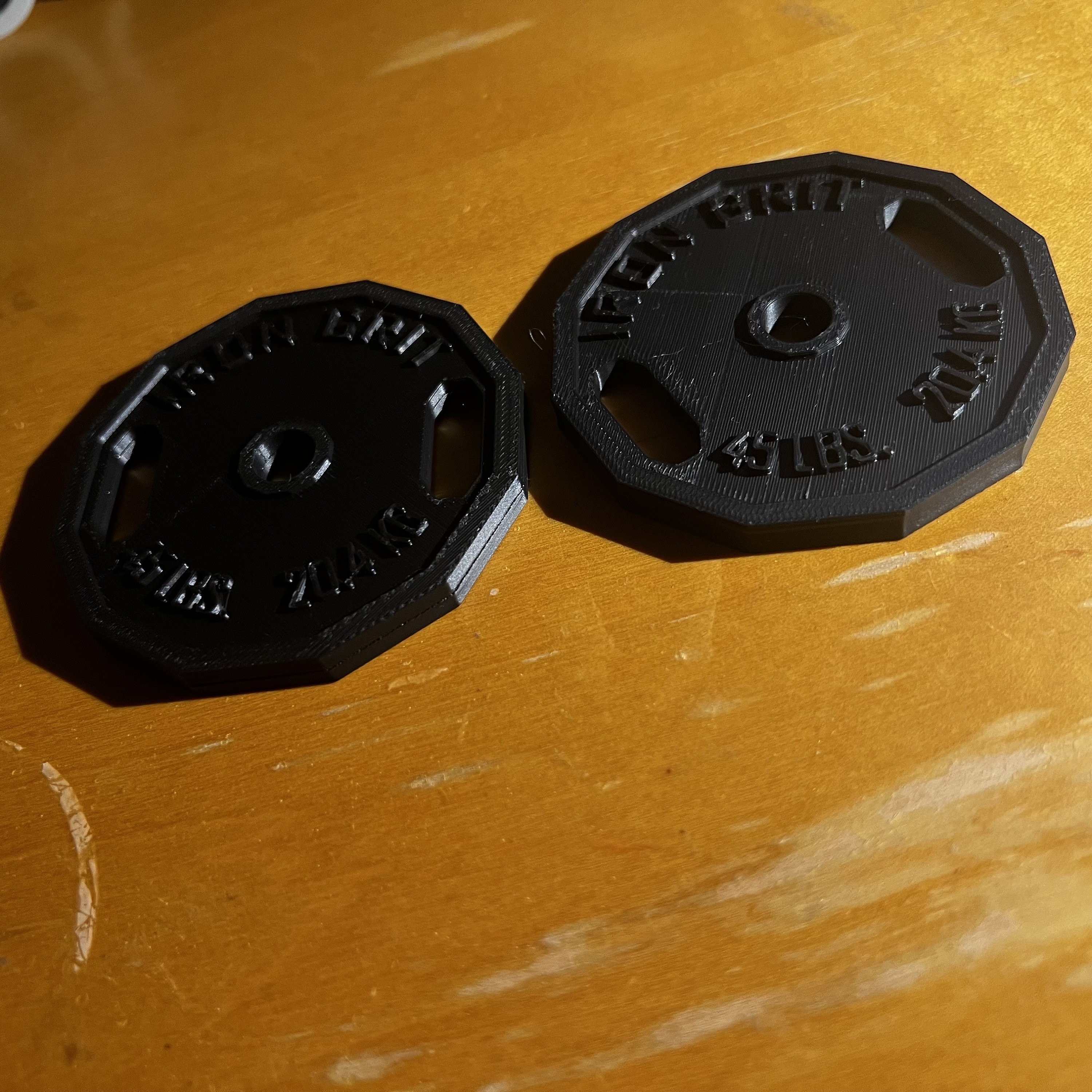 1:6 12-sided Weight Plates 3d Printed Miniature Diorama - Etsy