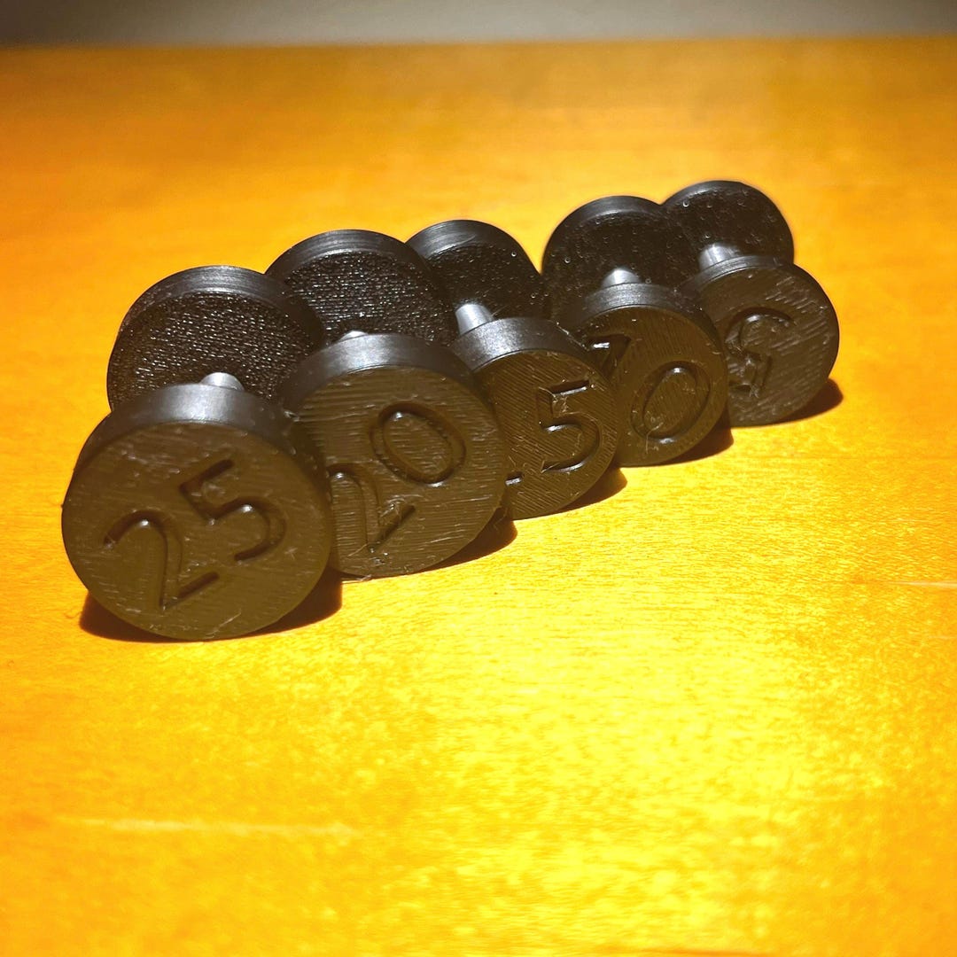 1:6 Round Miniature Dumbbells Set 3D Printed Miniature Diorama - Etsy