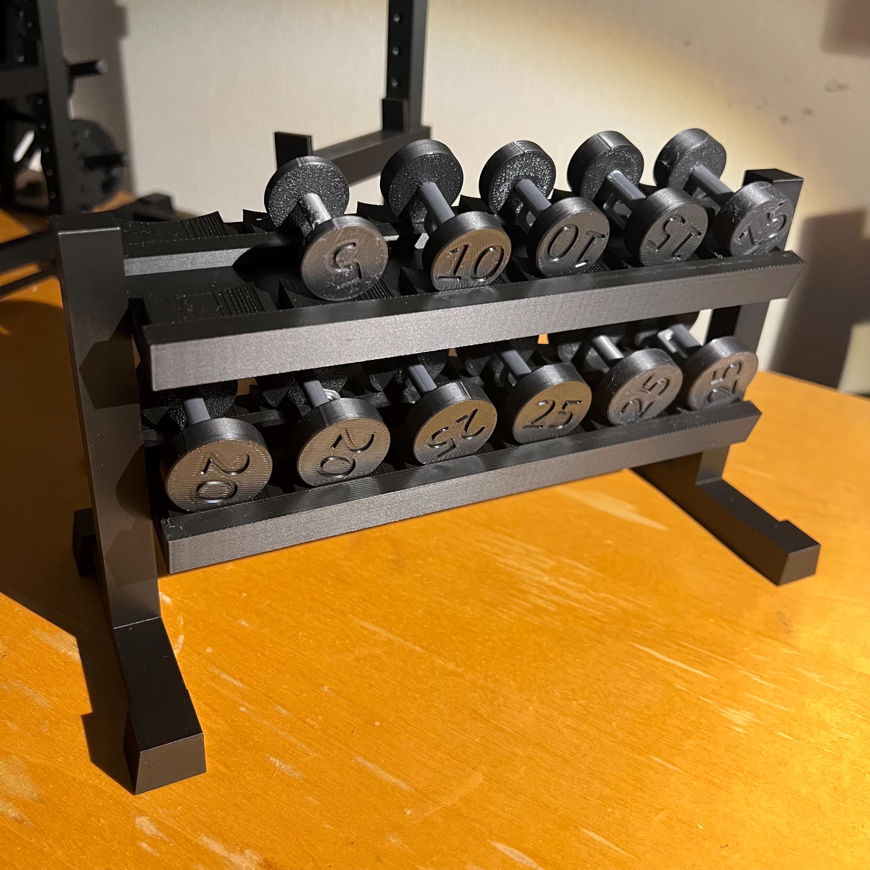 1:6 Dumbbell Rack 3D Printed Miniature - Etsy