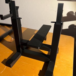 1:6 Bench Press Rack 3D Printed Miniature - Etsy