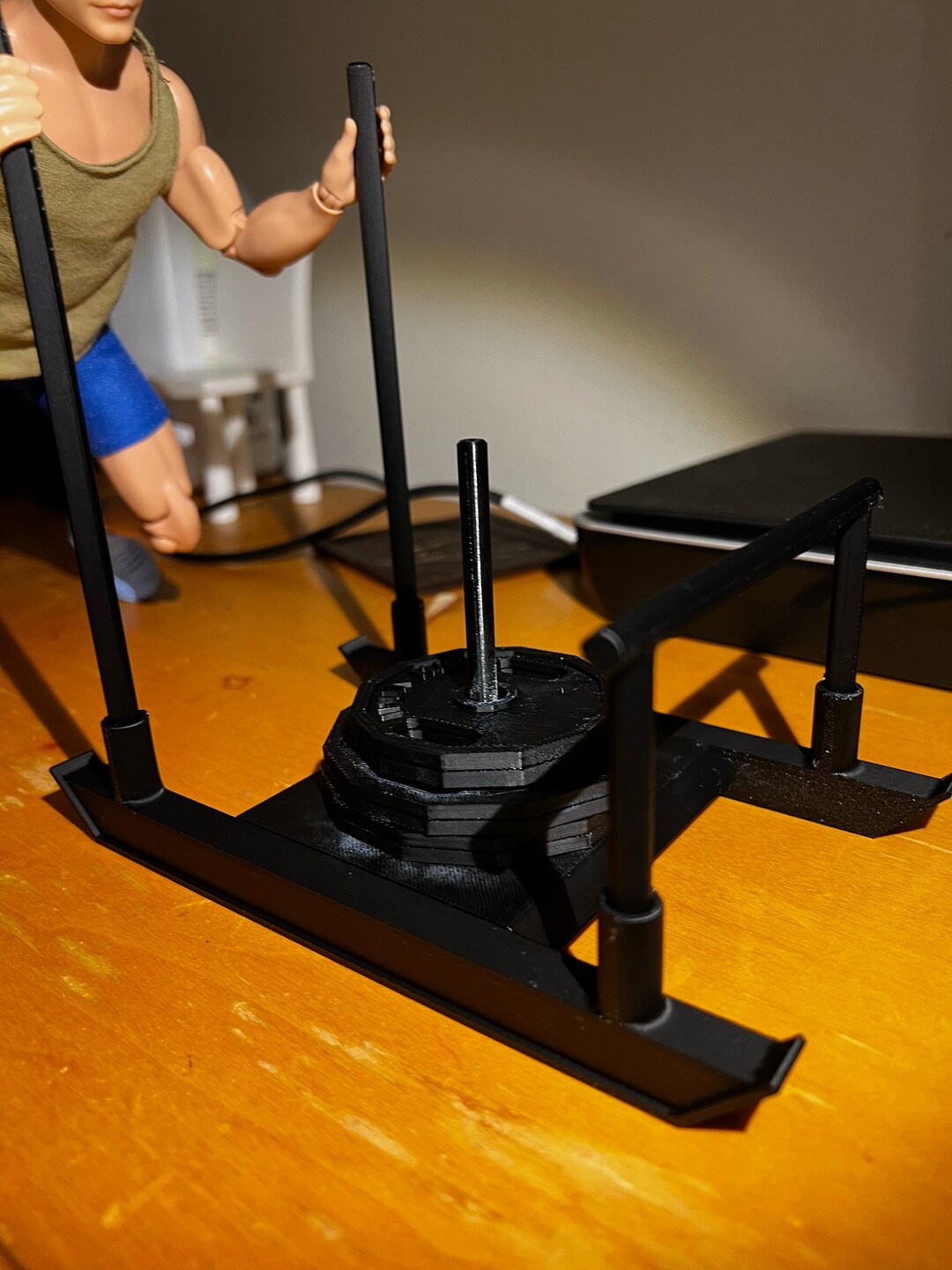 1:6 Scale Weight Sled With 12-sided Weights - 3D Printed Miniature - Etsy