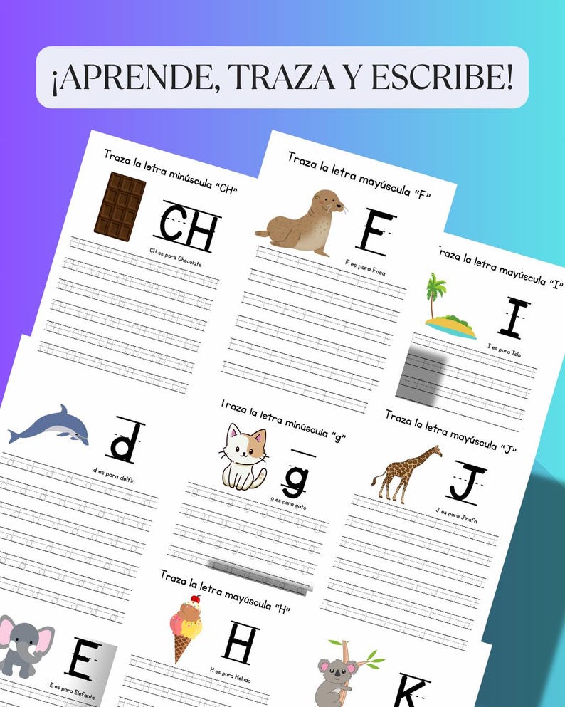 Hoja De Trabajo De Trazado Del Alfabeto | Traza Letras Mayúsculas Y ...