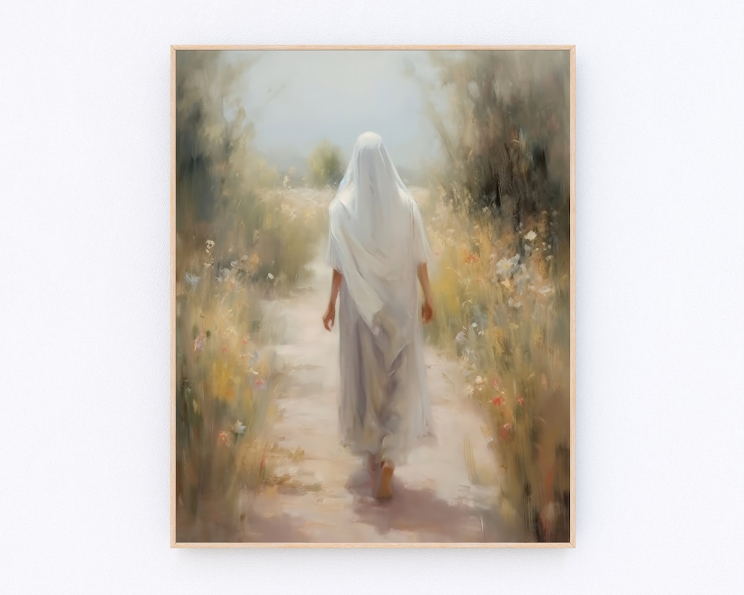 Mother Mary Print Blessed Virgin Mary Painting Mary Knows the Way Print ...