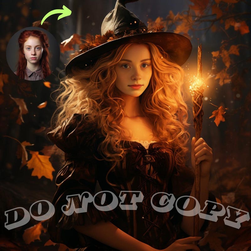 Witch Portrait - Etsy