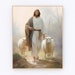 Jesus With Lamb Painting Christian Digital Art Christian Prayer Wall ...