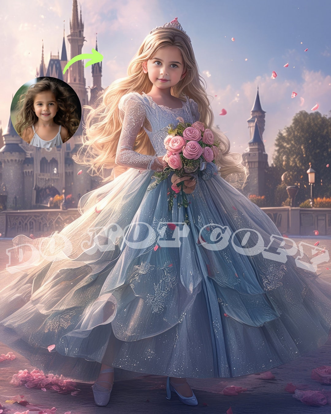 Custom Cinderella Princess Portrait Cinderella Portrait Personalized ...