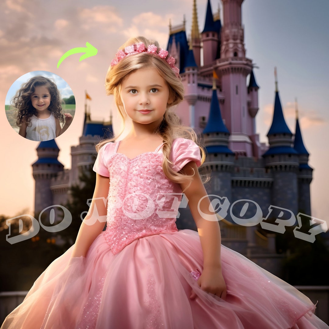 Custom Princess Portrait Personalized Princess Portrait From Photo ...