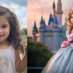 Custom Princess Portrait Personalized Princess Portrait From Photo ...