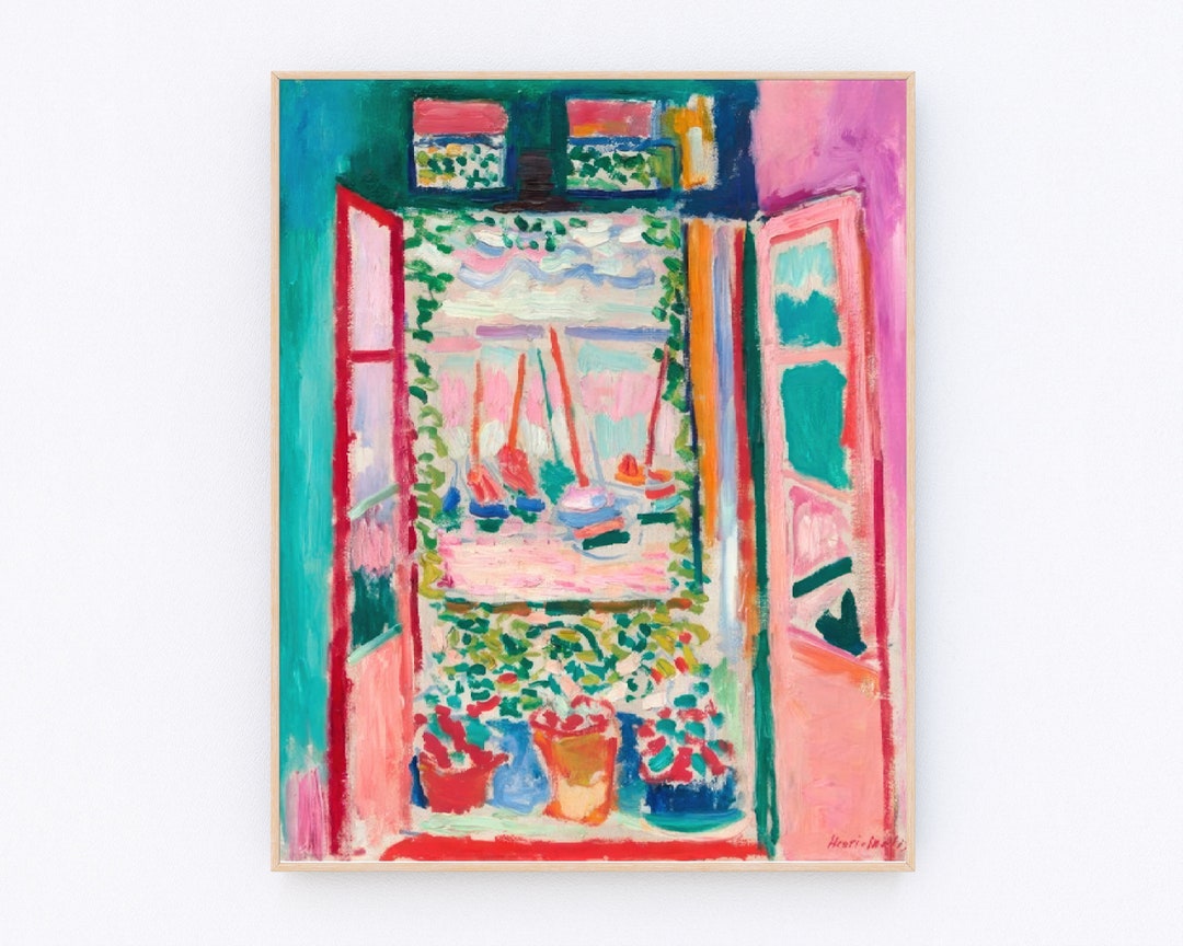 The Open Window by Henri Matisse Art Poster Henri Matisse Print Pink ...