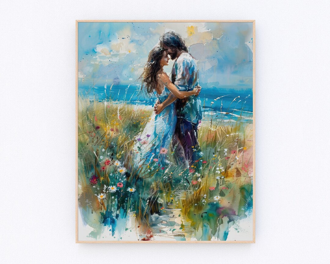 Jesus Embracing Woman Painting Arms of Mercy Wall Art Christian Digital ...