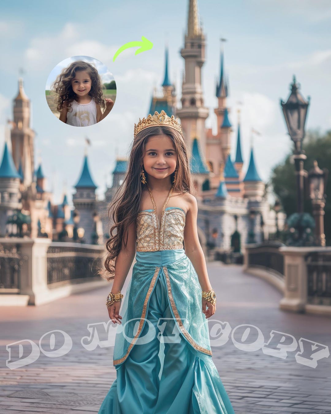 Custom Princess Portrait Personalized Princess Portrait From Photo ...