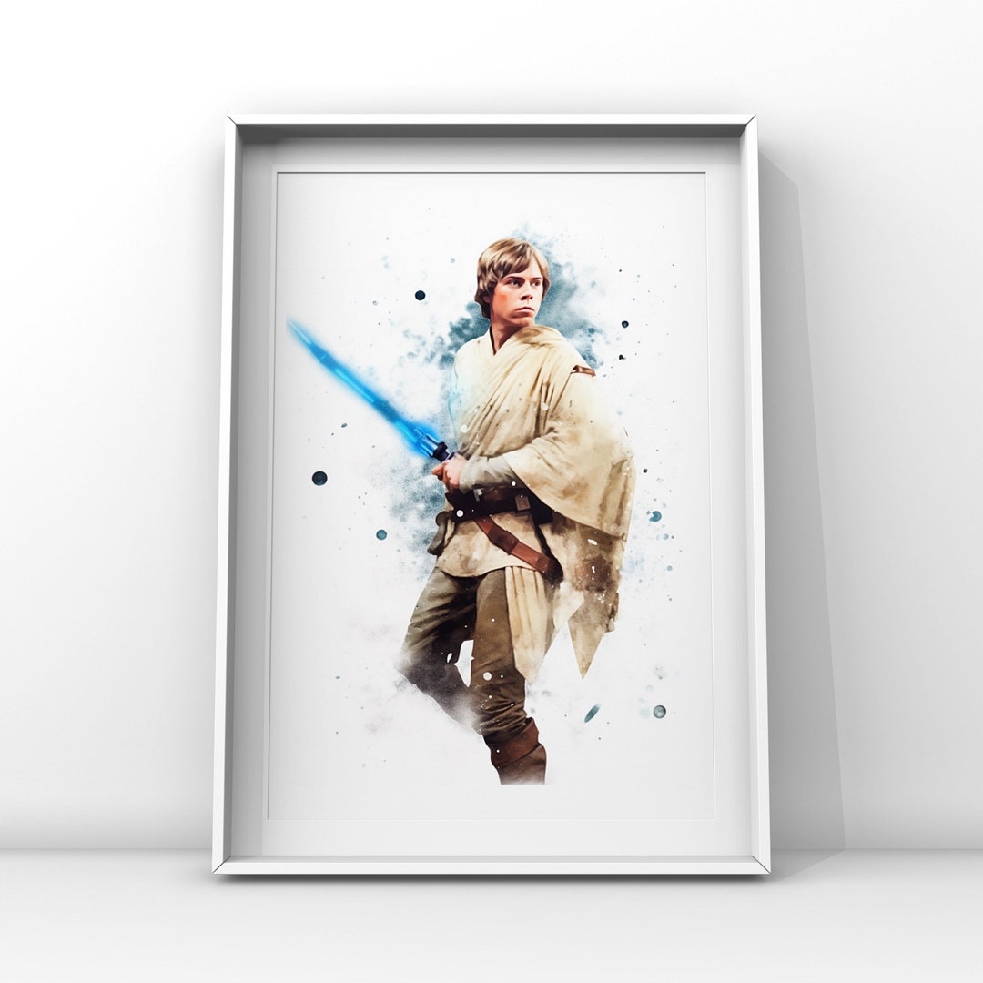 Star Wars Poster Luke Skywalker Star Wars Luke Skywalker Art - Etsy