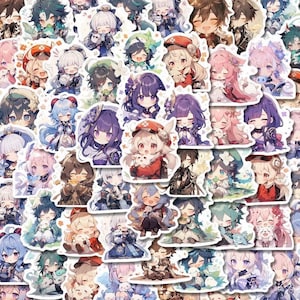 Genshin Impact Post Stamp Stickers, Blind Box, Mystery Grab Bag, Chibi ...