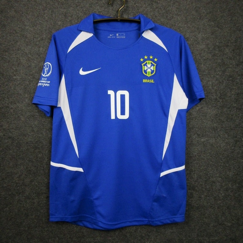 Brazil Away Retro Kit Football/jersey Kit 2002 Ronaldo R9 - Etsy