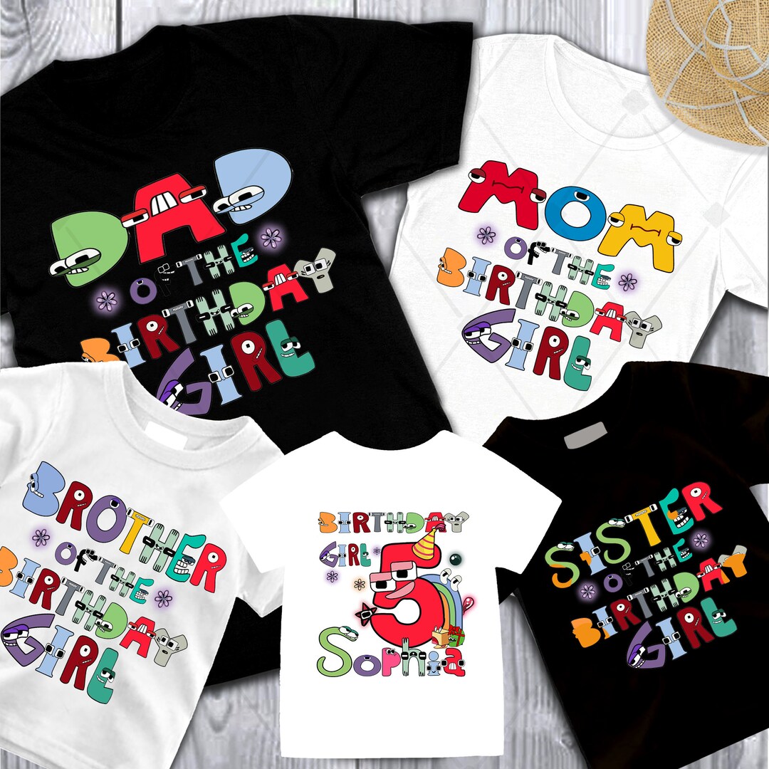 Alphabet Lore Shirt Personalized A to Z Birthday - Etsy