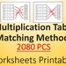 Learning the Multiplication Table With the Matching Method - Etsy