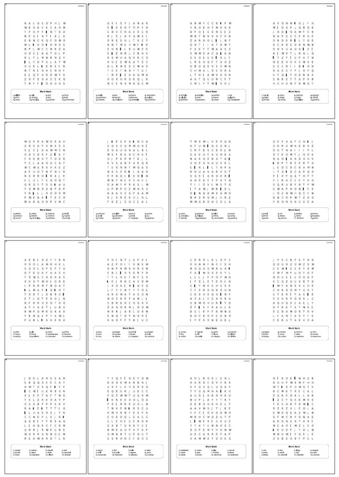 Word Search Puzzle Printable Worksheets Kindergarten Kids - Etsy