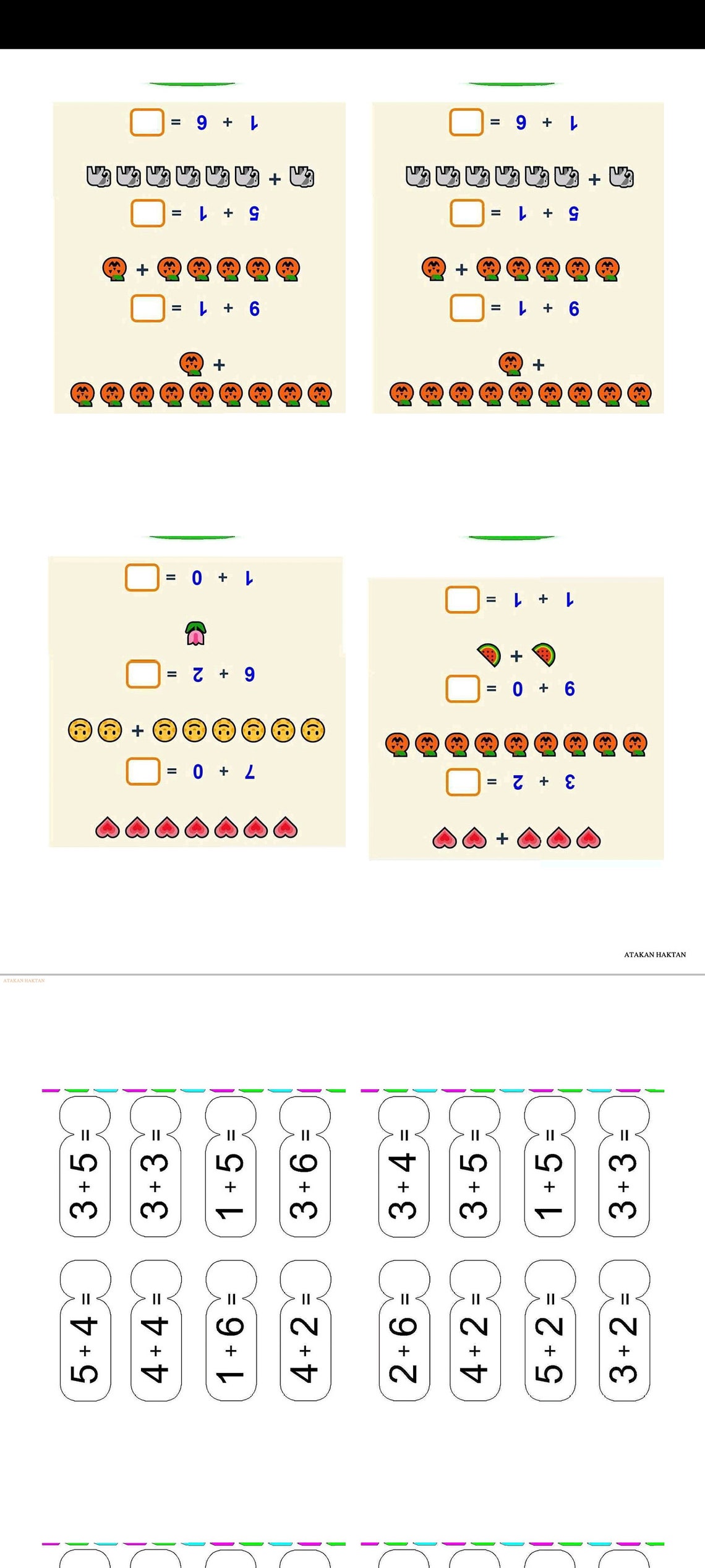 Addition and Subtraction Preschool Activities Worksheets Ptrintable ...