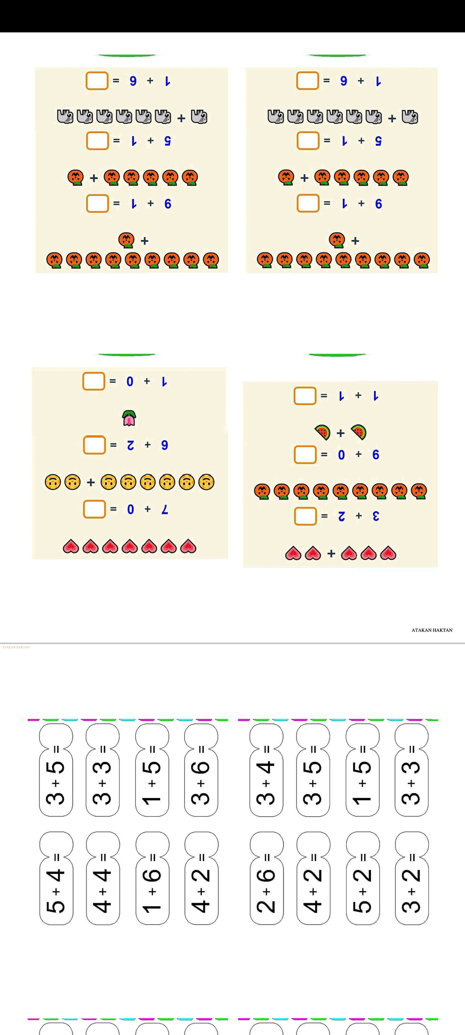 Addition and Subtraction Preschool Activities Worksheets Ptrintable ...
