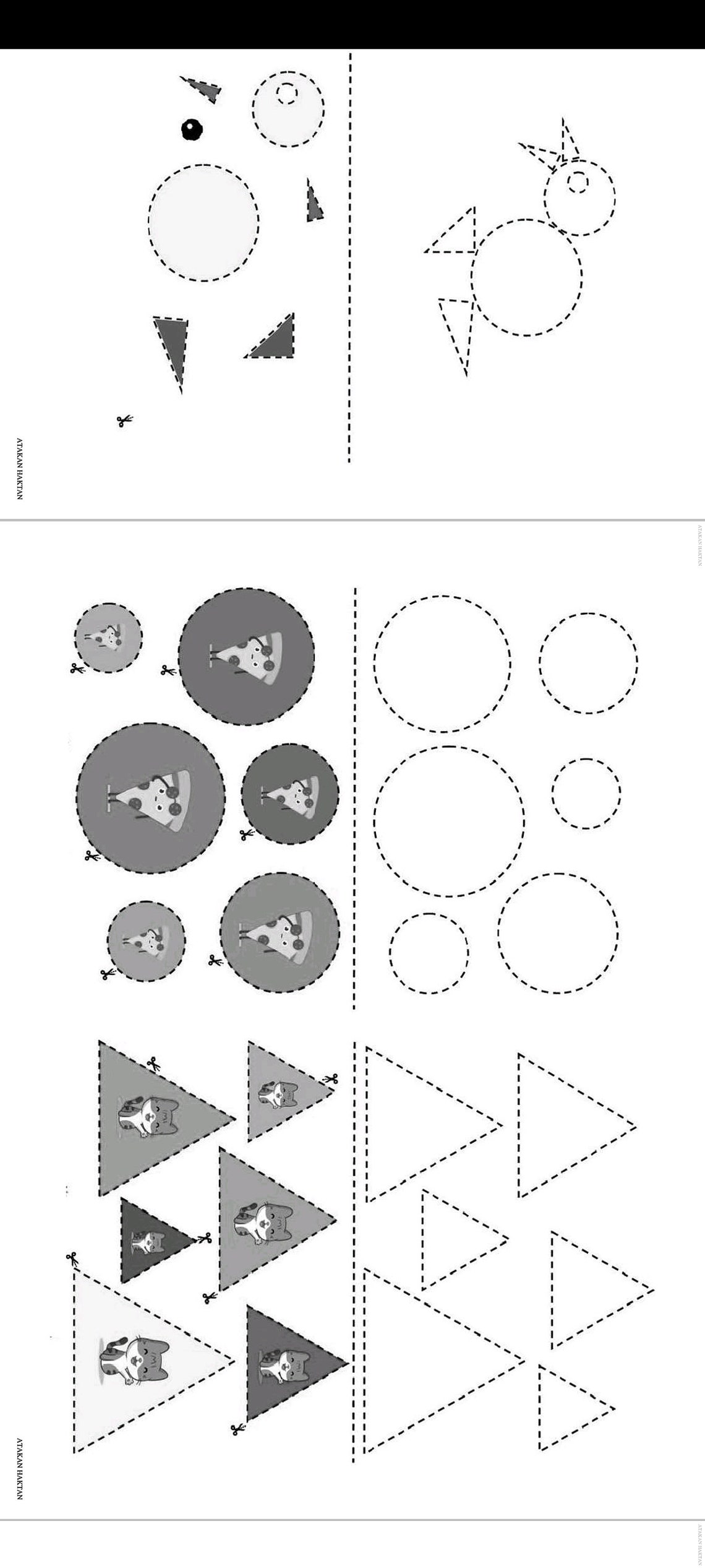 Cut And Paste Worksheets For Kids Printable Preschool Etsy