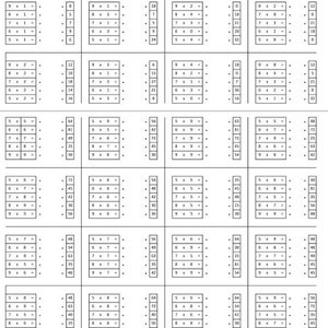 Learning the Multiplication Table With the Matching Method ...