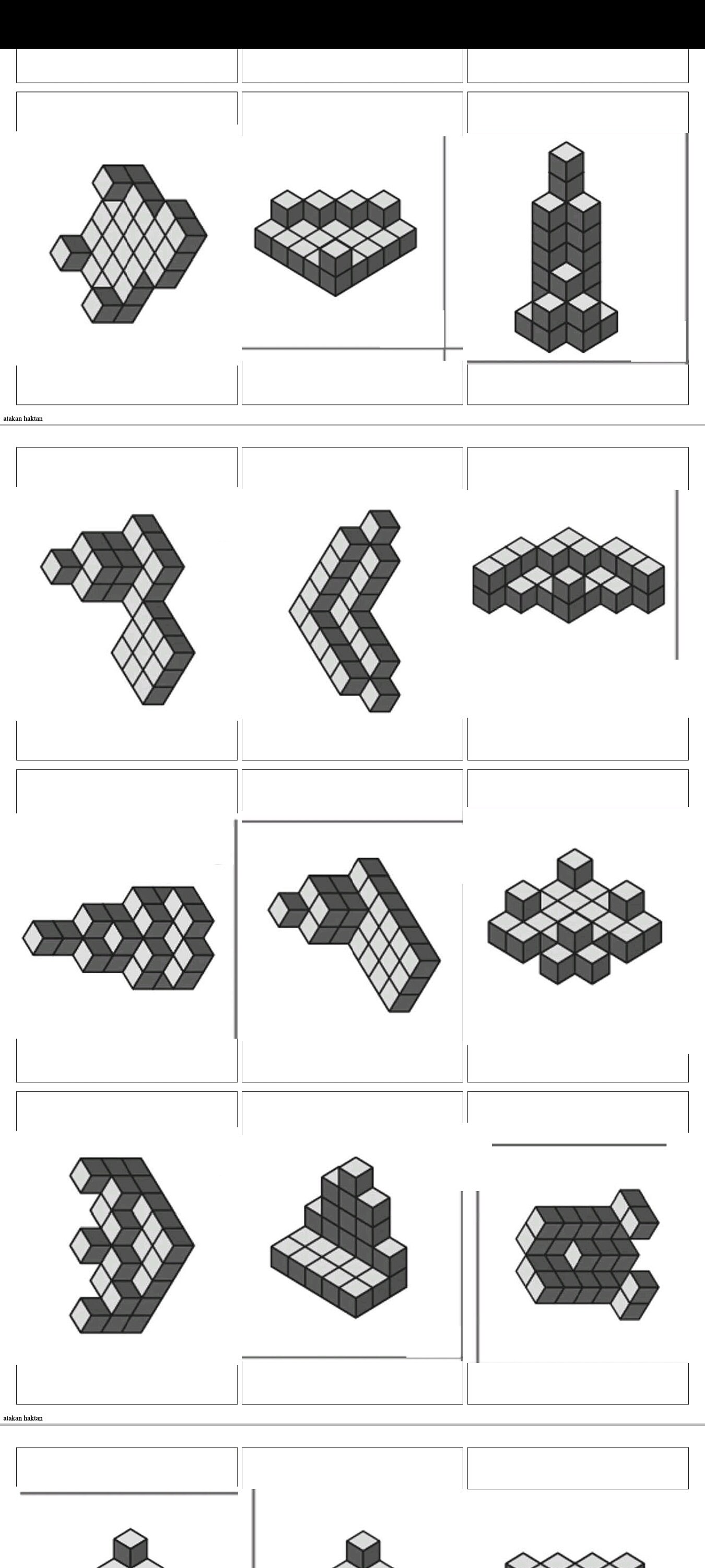 Cube Counting Worksheets Activities Printable, Preschool Kindergarten ...