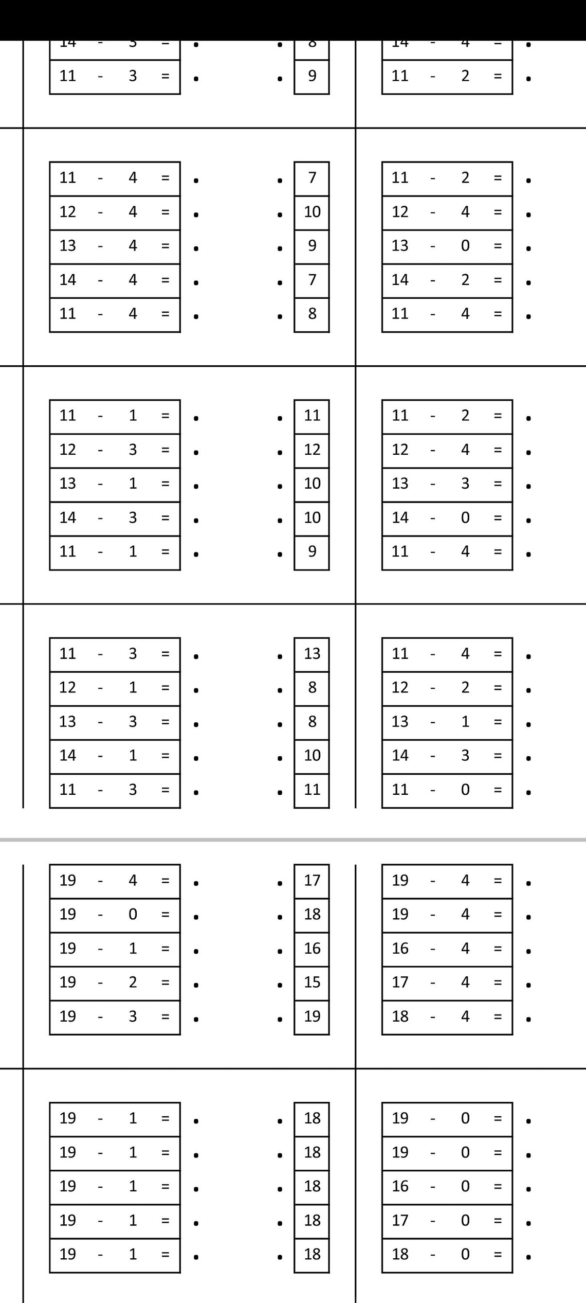 Learn 5560 Pcs Addition and Subtraction Activities With the Matching ...