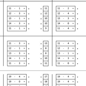 Learn 5560 Pcs Addition and Subtraction Activities With the Matching ...