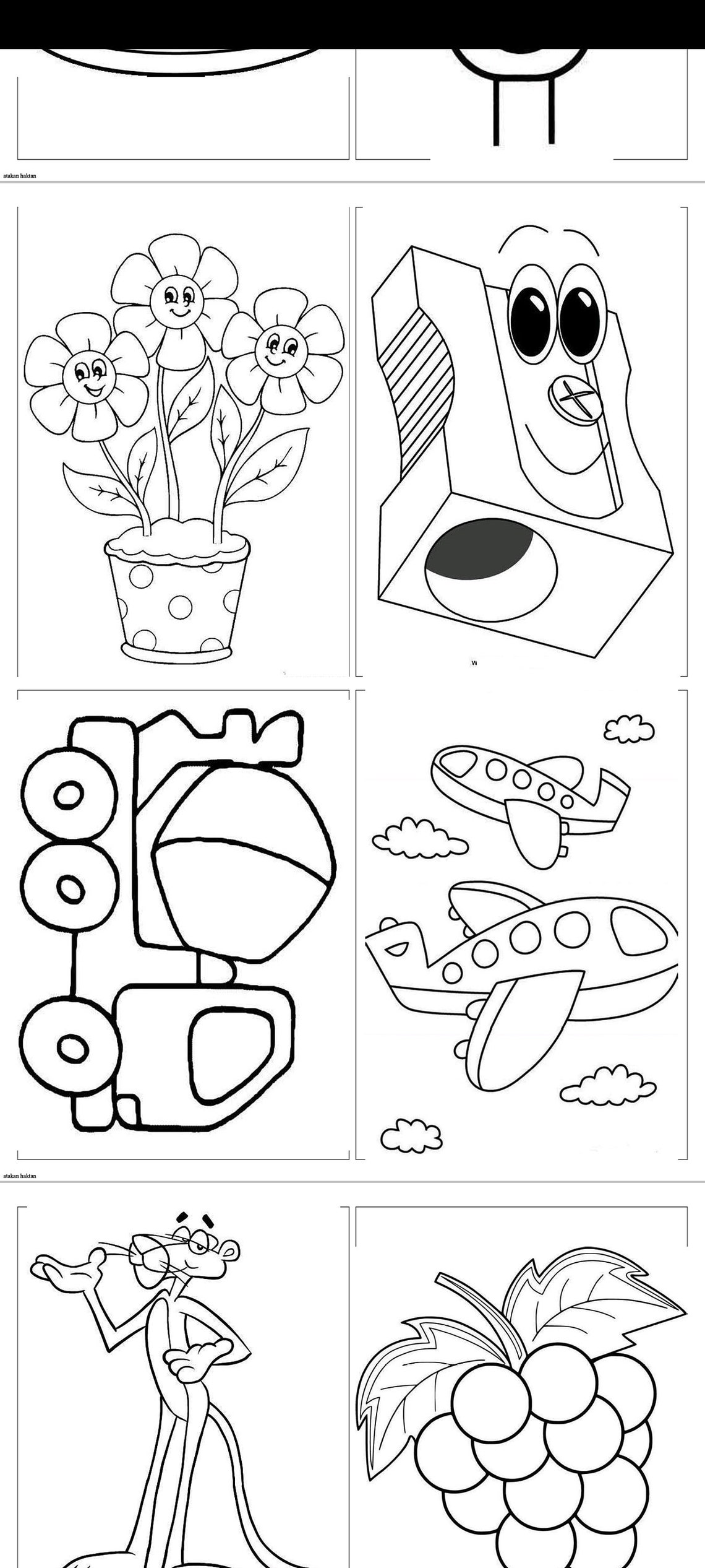 Coloring Book Workshets Printable, Kindergarten Preschool Instant ...