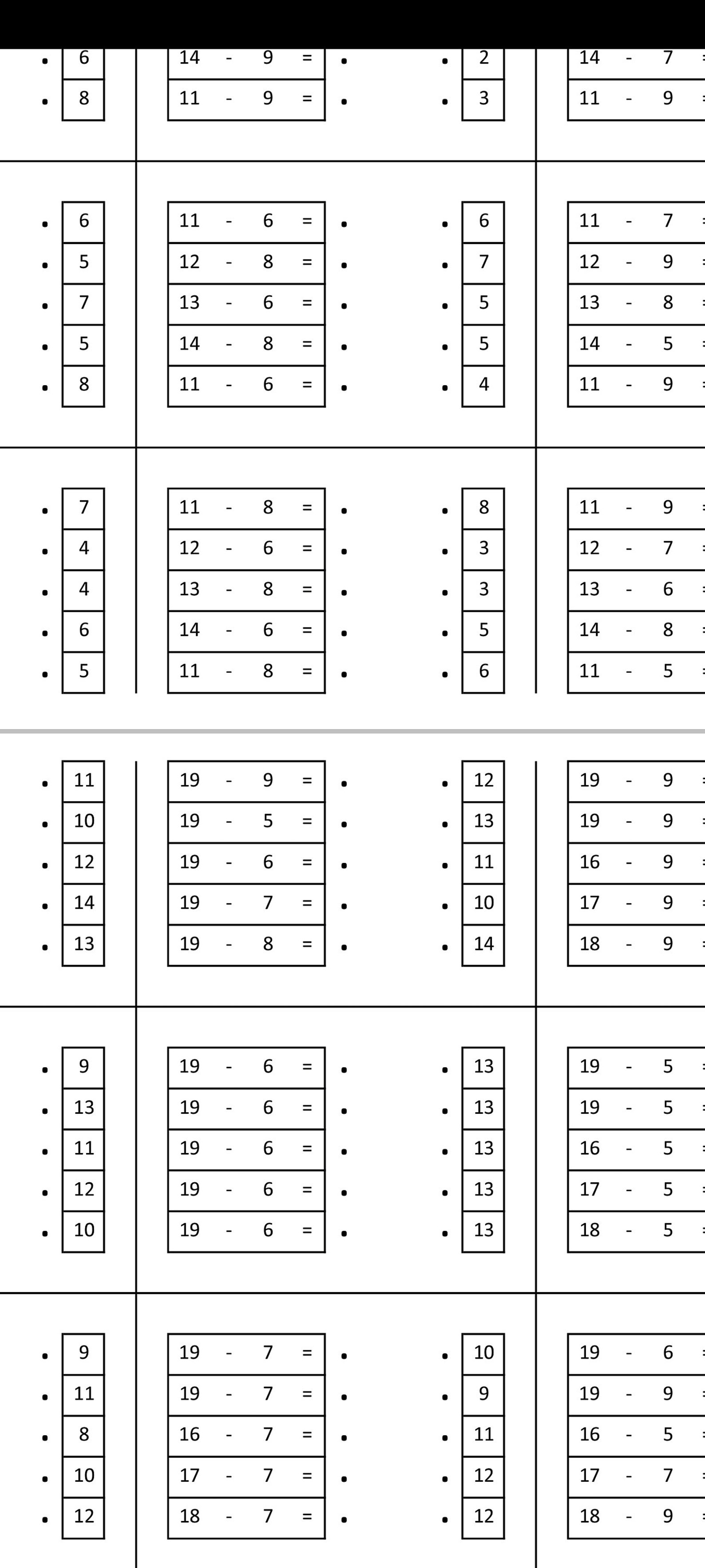 Learn 5560 Pcs Addition and Subtraction Activities With the Matching ...